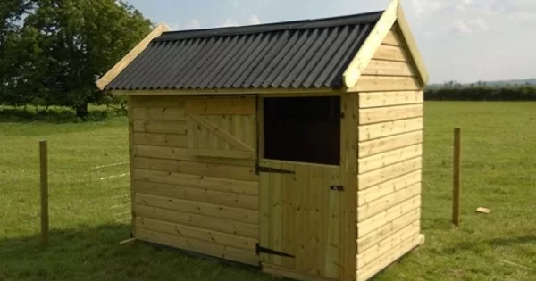 8ft x 8ft Mobile Field Shelter for Goats, Alpacas, Ponies & Donkeys